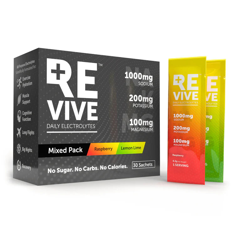 REVIVE - 30 Sachets Raspberry & Lemon Lime – The Trail Centre